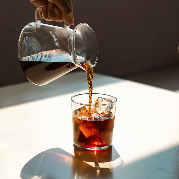 ORIGAMI Glass Coffee Server with HARIO - Stitch Coffee