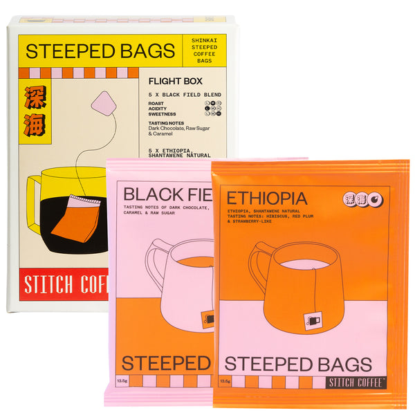 Shinkai Flight Box Steeped Coffee Bags | Stitch Coffee