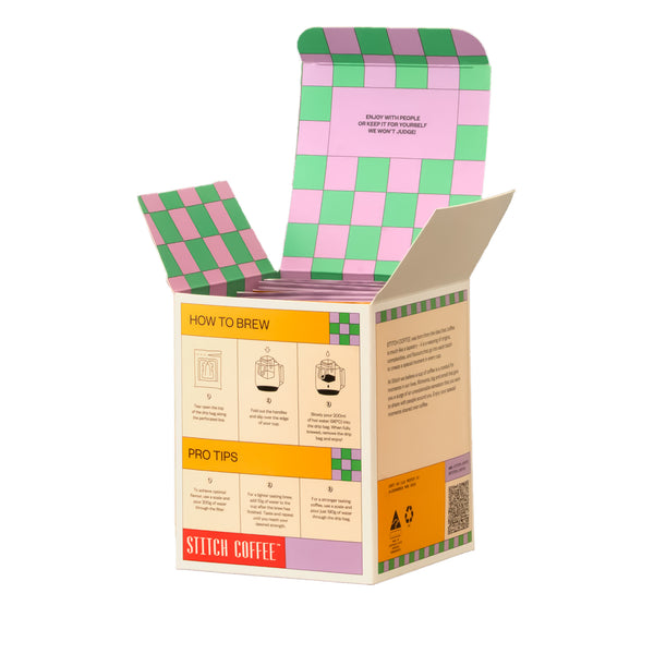 Drip Coffee Bags | Special Colombian Filter Blend | Stitch Coffee